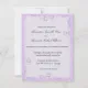 Elegant Lilac Scrollwork Formal Wedding Invite | Zazzle