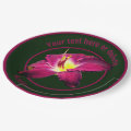 Elegant Lily Flower Personalized Party Paper Plates | Zazzle