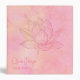Elegant Lotus Flower Illustration - Personalized 3 Ring Binder | Zazzle