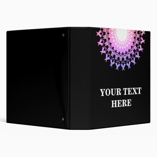 Elegant Lotus Mandala Binder | Zazzle