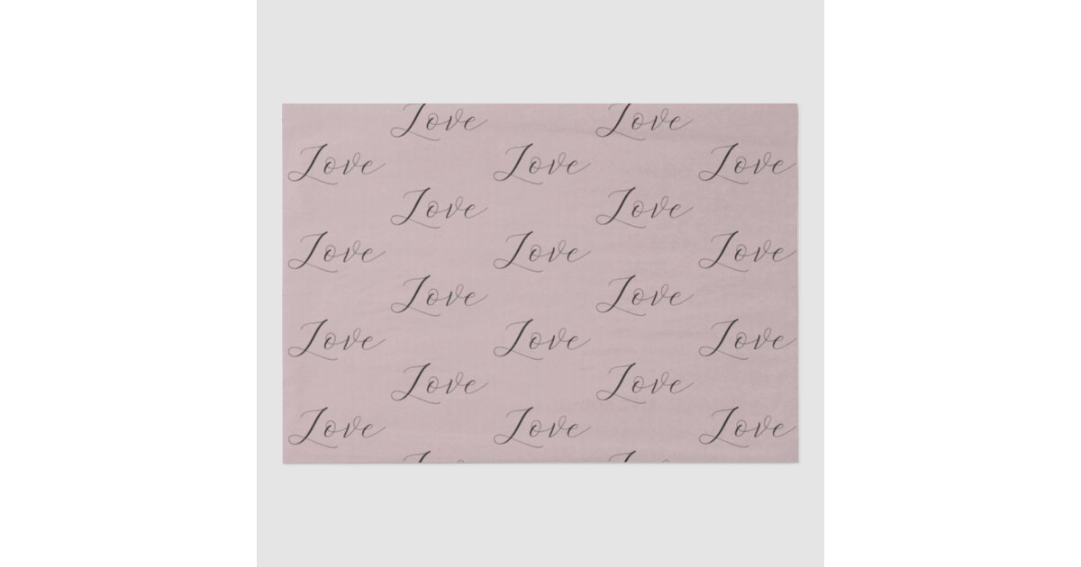 Elegant Love Cream Beige Clay Wedding Tissue Paper | Zazzle
