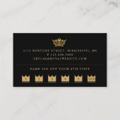 Elegant Luxurious Regal Royal Gold Crown Loyalty Card | Zazzle