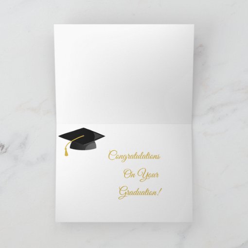 Elegant,Luxury,Gold Glitter,Stars,Graduation Cap, Card | Zazzle