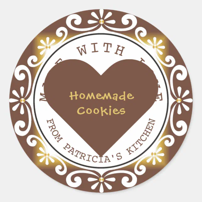 Elegant Made With Love Cookies From The Kitchen Of Classic Round ...