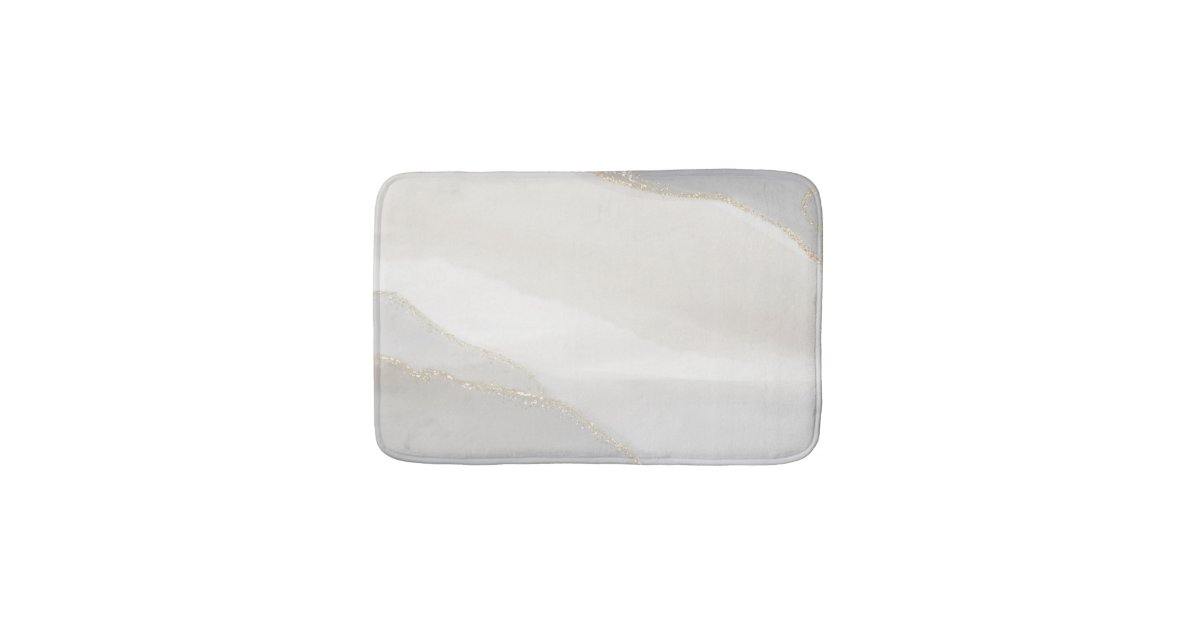 Elegant Marble Bath Mat | Zazzle
