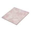 Elegant Marble Blush Pink Ceramic Tile | Zazzle