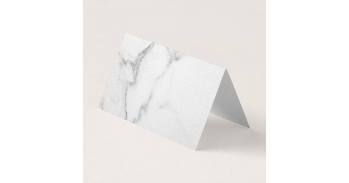 Elegant Marble Folded Place Cards | Zazzle.com