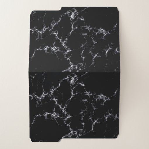 Elegant Marble style4 - Black and White File Folder | Zazzle