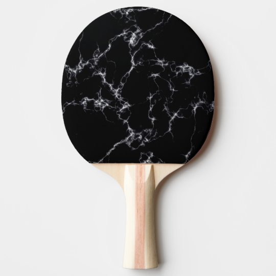 Elegant Marble style4 - Black and White Ping Pong Paddle | Zazzle.com