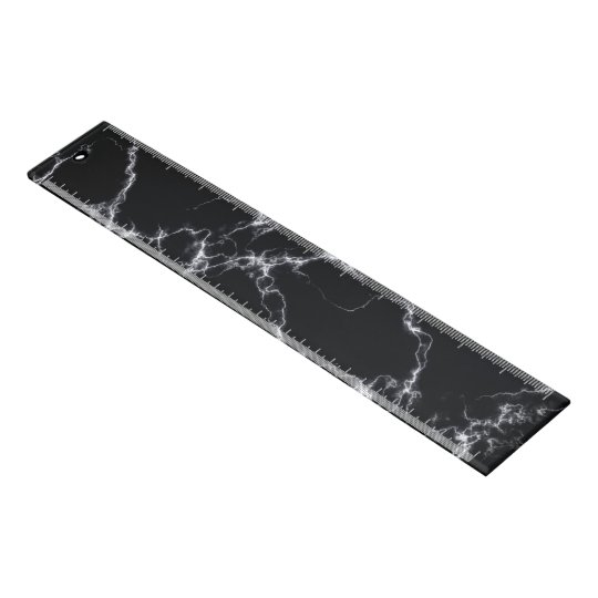 Elegant Marble style4 - Black and White Ruler | Zazzle.com