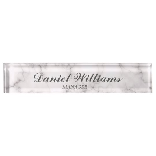 Elegant Marble style Name Plate | Zazzle.com