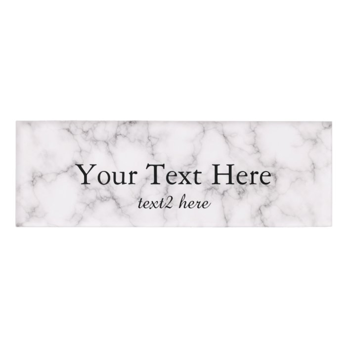 Elegant Marble style Name Tag | Zazzle.com