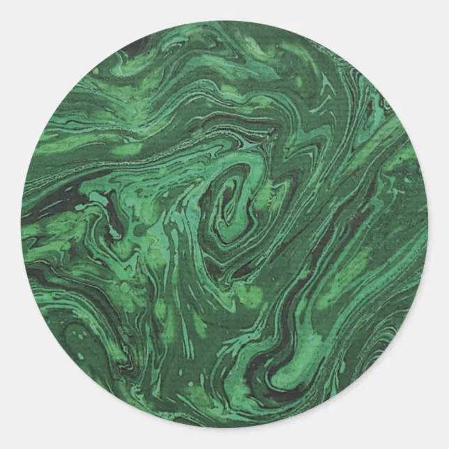 Elegant Marbled Paper Template Stickers | Zazzle