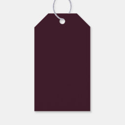 Elegant Maroon and Gold Script Wedding Favor Gift Tags | Zazzle