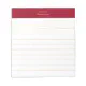 Elegant Maroon Header Lined Notepad | Zazzle