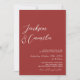 Elegant Maroon Photo Wedding Invitation | Zazzle