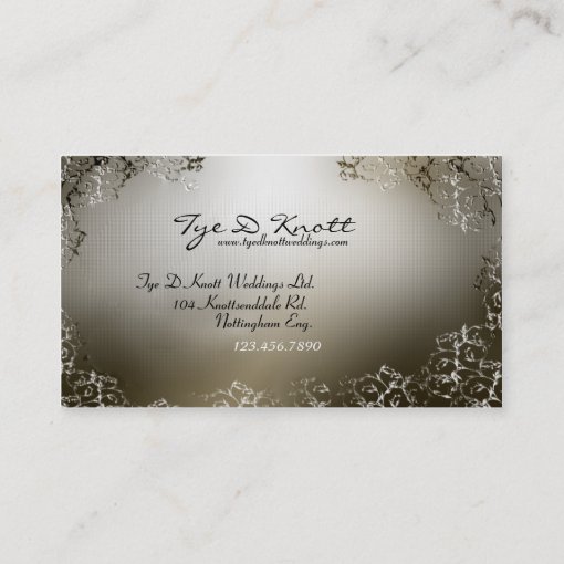 Elegant Married Couple Wedding Planner Business Card | Zazzle
