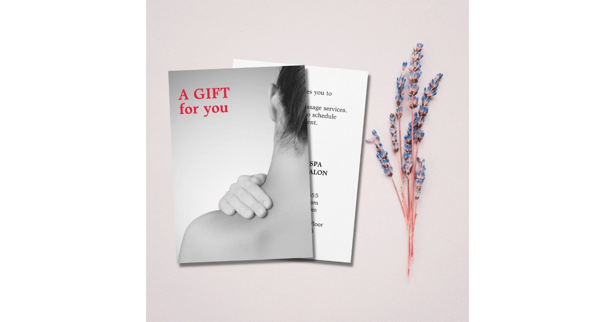 Elegant Massage Therapist Photo Gift | Zazzle