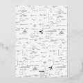 Elegant Mathematic Formulas College Graduation Foil Invitation | Zazzle
