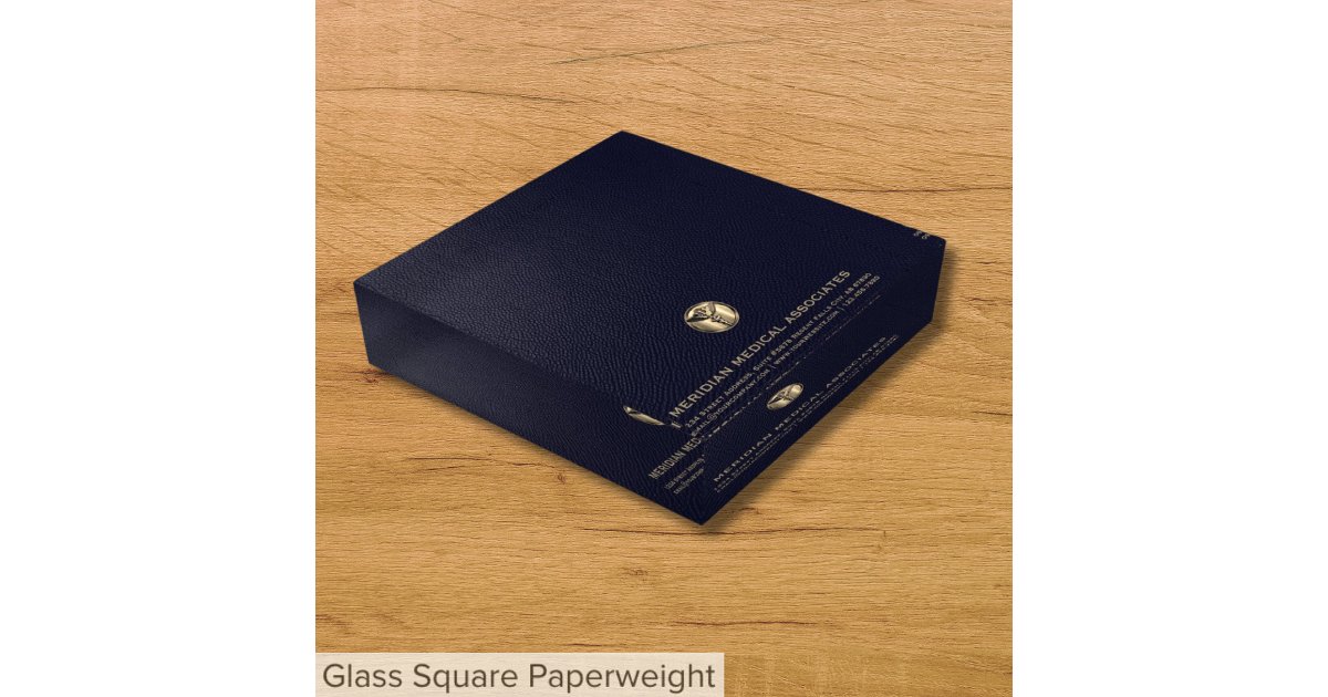 Elegant Medical Office Glass Paperweight | Zazzle