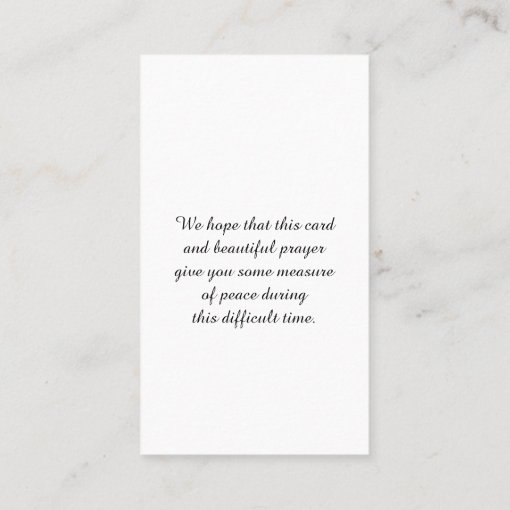 Elegant Memorial Funeral Service Card | Zazzle