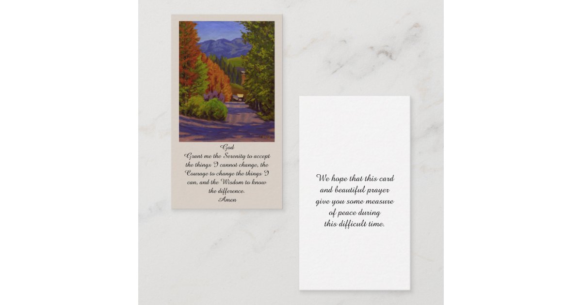 Elegant Memorial Funeral Service Card | Zazzle
