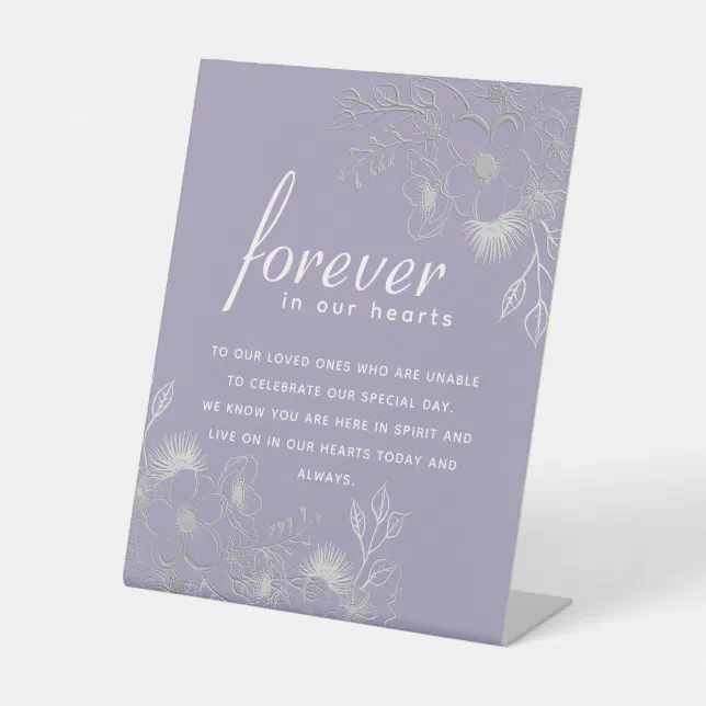 Elegant Memorial Table Pedestal Sign | Zazzle