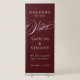 Elegant Merlot Calligraphy Wedding Retractable Banner | Zazzle