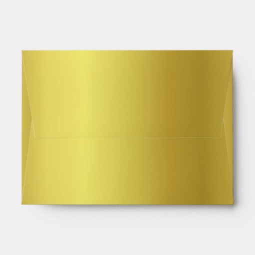 Elegant Metallic Gold Midsize Envelope | Zazzle