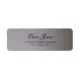 Elegant Metallic Silver Return Address Label | Zazzle