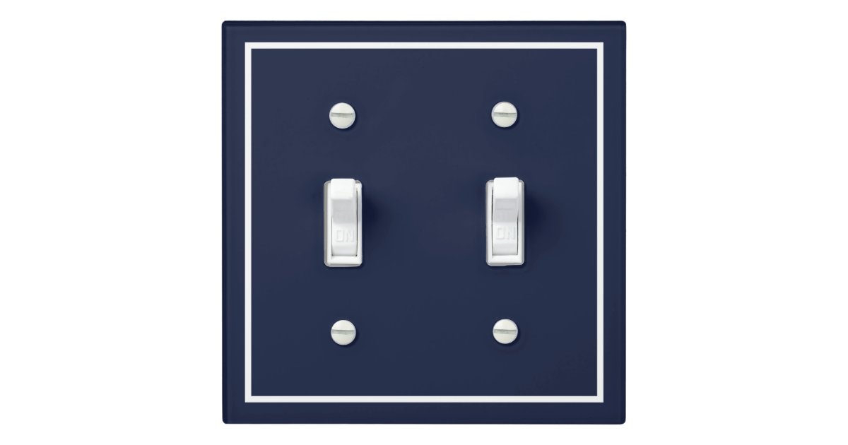 Elegant Midnight Blue Light Switch Cover | Zazzle
