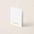 Elegant Mini Wedding Card | Zazzle