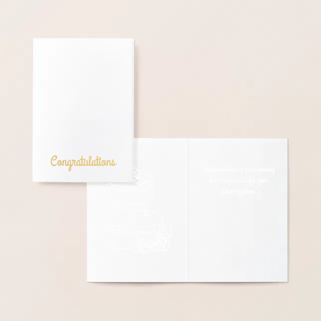 Elegant Mini Wedding Card | Zazzle