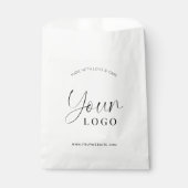 Elegant Minimal Business Logo Packaging Paper Bags | Zazzle