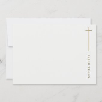 Elegant Minimal Gold Typography Photo Christening Invitation | Zazzle