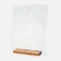 Elegant Minimal Guest Names Seating Table Number Acrylic Sign | Zazzle