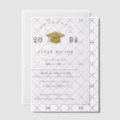 Elegant Minimal Simple Gold Foil Graduation Party Vellum Invitations ...