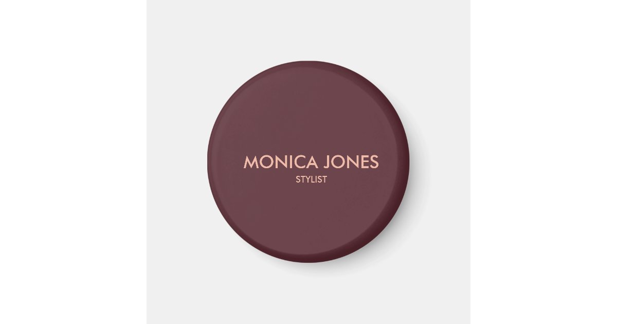 Elegant Minimal simple plum purple Magnet | Zazzle