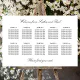 Elegant Minimalist 10 Table Seating Chart Foam Board | Zazzle