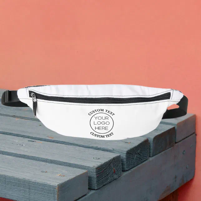 Elegant Minimalist Custom Business Logo Fanny Pack | Zazzle