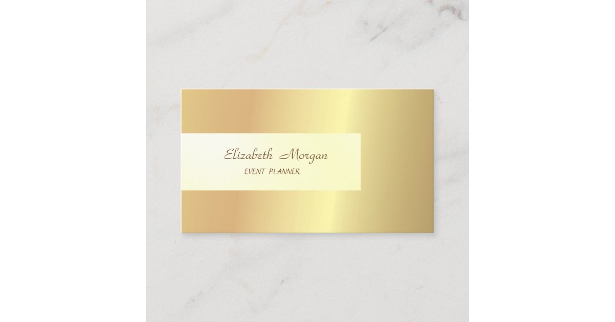 Elegant Minimalist , Gold, Simple Business Card | Zazzle