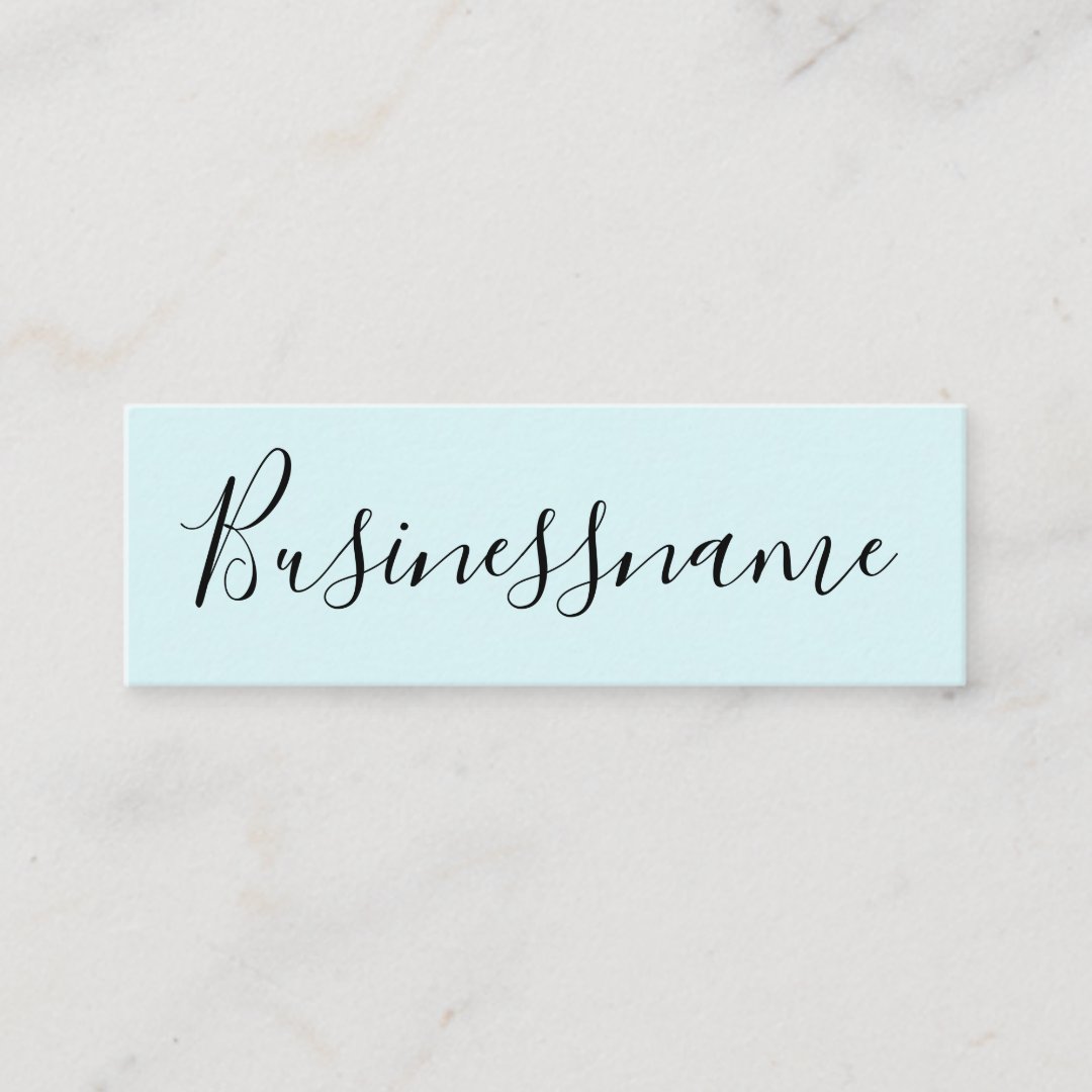 Elegant minimalist modern blue simple trendy loyalty card | Zazzle