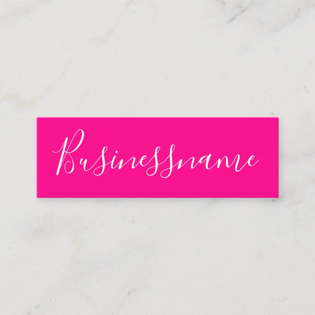 Elegant minimalist modern trendy pink loyalty card | Zazzle