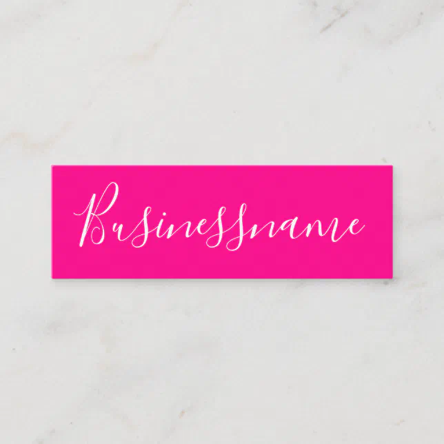 Elegant minimalist modern trendy pink loyalty card | Zazzle