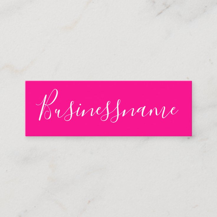 Elegant minimalist modern trendy pink loyalty card | Zazzle