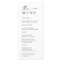 Elegant Minimalist Modern Wedding Thank You Menu | Zazzle