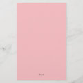 Elegant Minimalist Pink Two Border Stationery | Zazzle