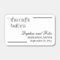 Elegant Minimalist Script The Night Before Matchboxes | Zazzle