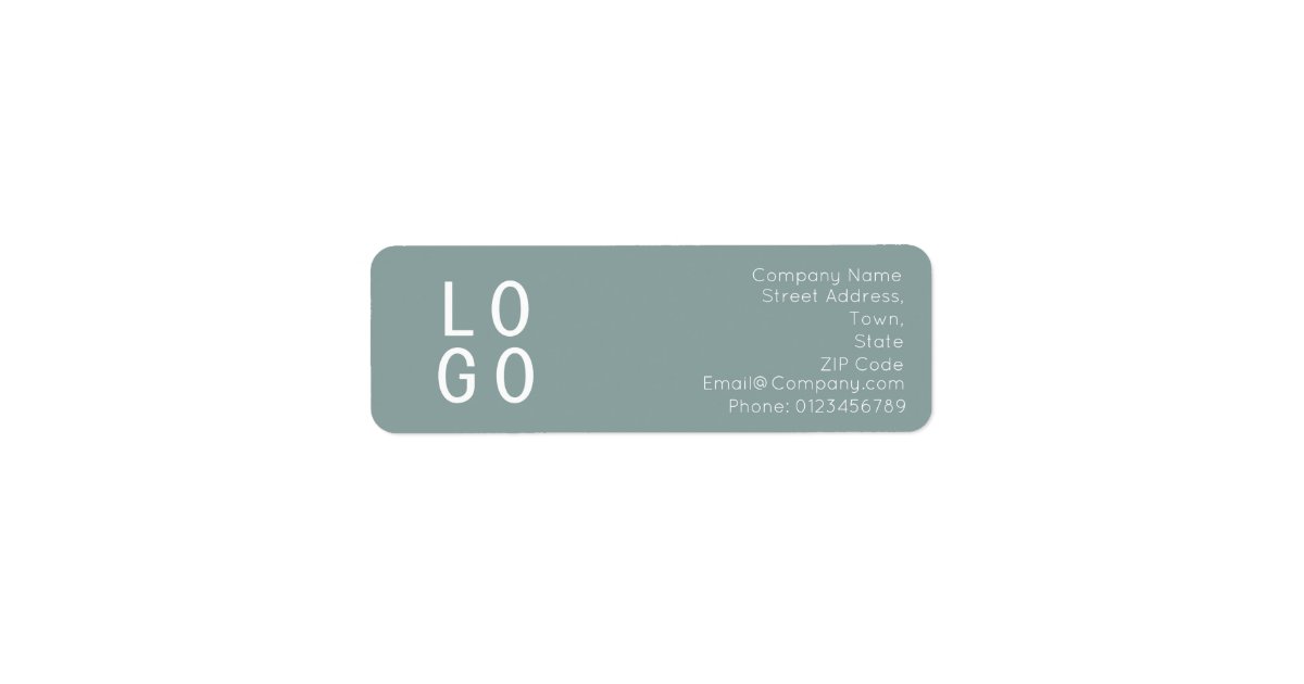 ELEGANT MINIMALIST TEMPLATE DESIGN SQUARE LOGO LABEL | Zazzle