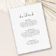 Elegant Minimalist Wedding Details Card | Zazzle